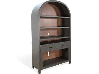 Wide Arch Bookcase w/ 42'' Fireplace Option 3682UB-B Bookcase Base ...